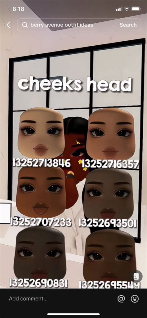 Pin On Berry Avenue Codes ⭐️ Black Hair Roblox Berries Face Id