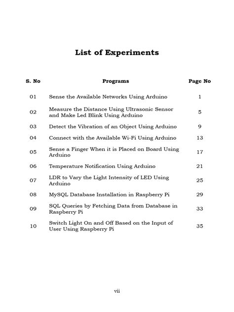 Iot Applications Lab Manual It1 Pdf Arduino Databases