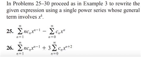 Solved In Problems 2530 Proceed As In Example 3 To Rewrite Chegg Com