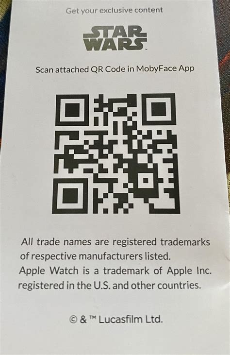 Scan To Unlock Mobyface App Exclusive Sw Watch Faces For Free Usually