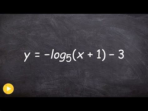 Graphing Logarithmic Equations YouTube
