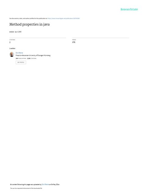 Method Properties In Java Pdf Method Computer Programming Class