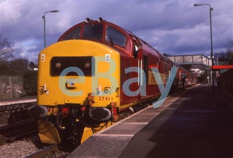 35mm Railway Slide Of Class 37 37411 Pengam Copyright To Buyer £499