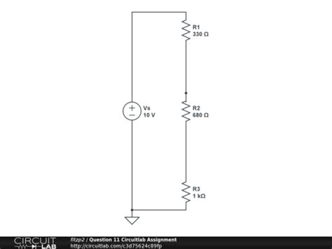Question 11 Circuitlab Assignment Circuitlab