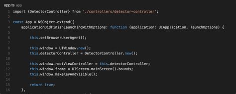 accessing native ios apis from javascript via nativescript by