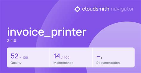 Invoice Printer 2 4 0 Rubygems Package Quality Cloudsmith Navigator