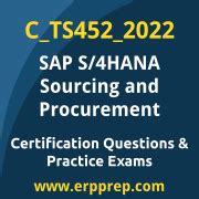 SAP S HANA Sourcing And Procurement Certification Questions And Online Practice Exam ERPPrep