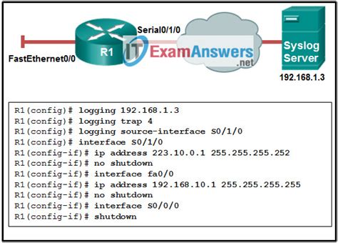 Refer To The Exhibit A Network Administrator Has Configured Router R1 To Send Syslog Messages