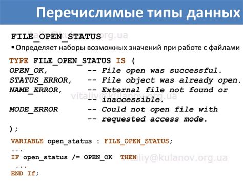 Vhdl Data Types User Defined Types Subtypes Ppt