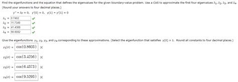 Solved Find The Eigenfunctions And The Equation That Defines