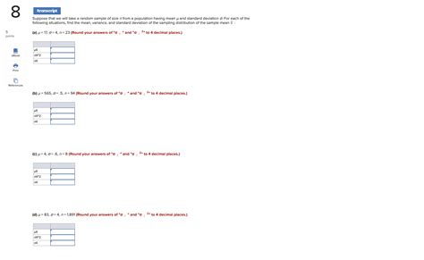 Solved Suppose That We Will Take A Random Sample Of Size N Chegg