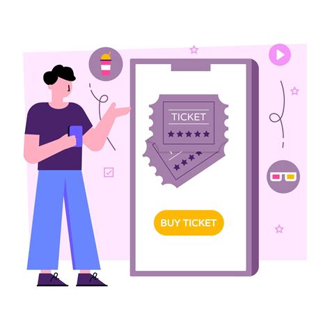 Buy Ticket Online Illustration Editable Vector 14177313 Vector Art At