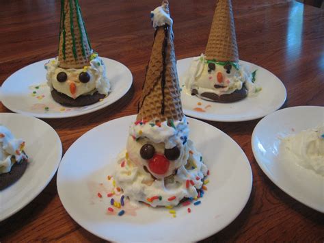 Almost Unschoolers Making Messy Ice Cream Cone Clowns