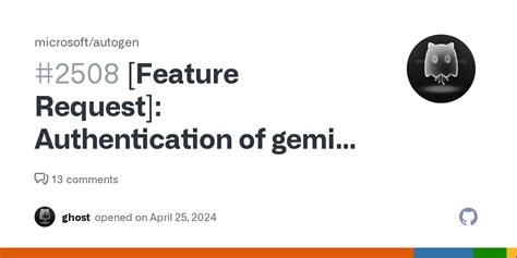 Feature Request Authentication Of Gemini Pro Models Using Service