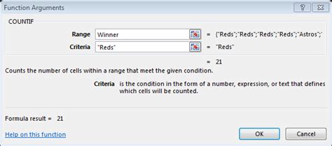 How To Use Countif And Countifs Functions In Excel For Baseball Steve Chase Docs