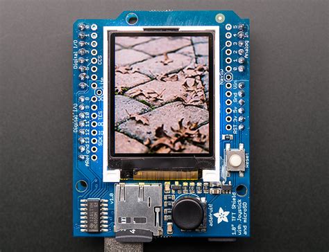 adafruit 1 8″ 18 bit color tft shield w microsd and joystick