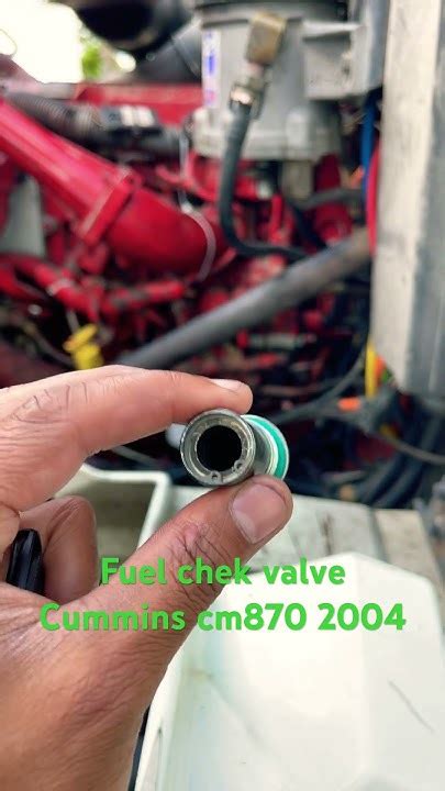 Cummins Isx Check Valve Válvula De Combustible Del Cummins Youtube