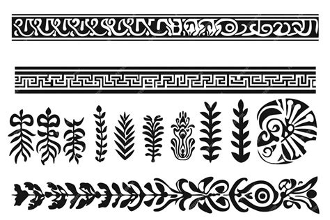 Decorative Borders Set In Black Vector Style Premium Ai Generated Vector