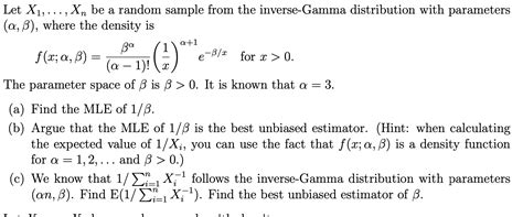 Solved Let X Dots Xn Be A Random Sample From The Chegg