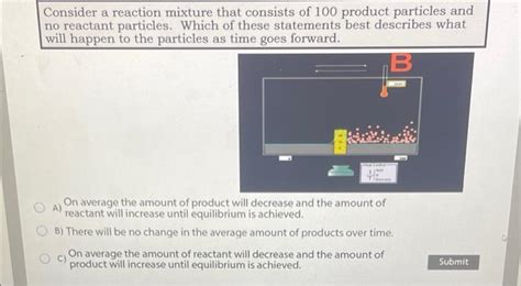 Solved Consider A Reaction Mixture That Consists Of 100