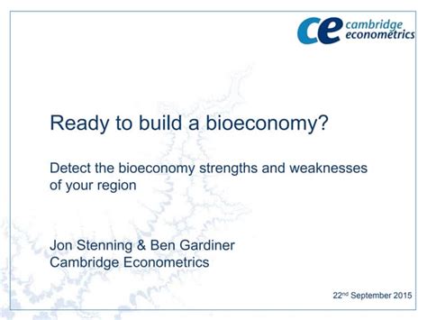 Evaluating Bioeconomy Potential Ppt