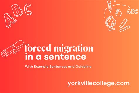 How To Use Forced Migration In A Sentence Easy Examples