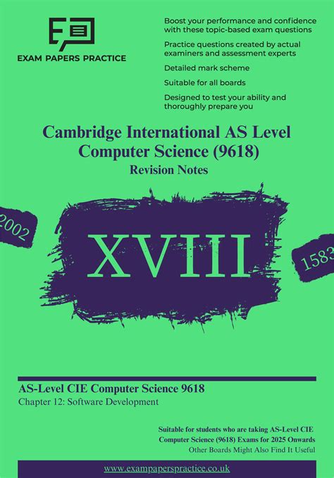 AS Level CIE Computer Science 9618 Revision Notes