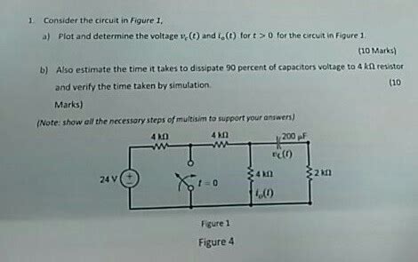 Solved 1 Consider The Circuit In Figure 1 A Plot And Chegg Com