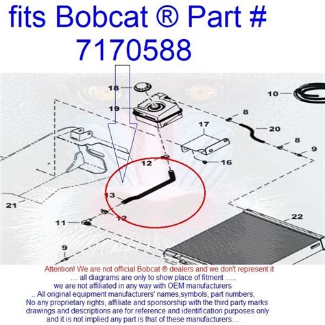For Bobcat Radiator Water Hose Pipe Coolant Expansion Tank 7170588 S750