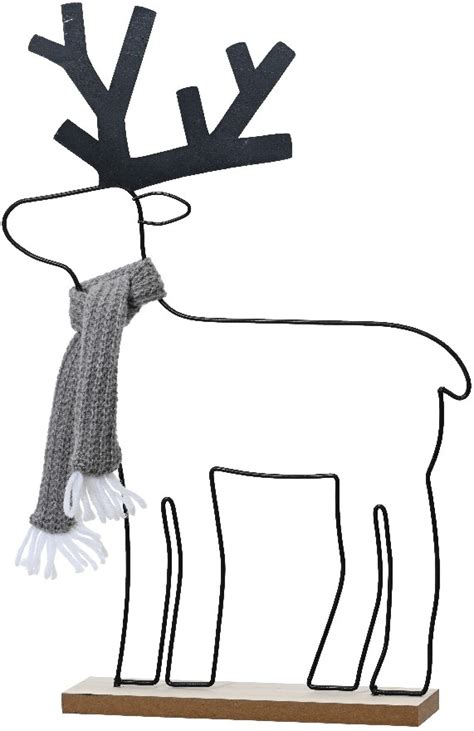 Decoris საახალწლო დეკორატიული ფიგურა ირემი 40 სმ Veli Store