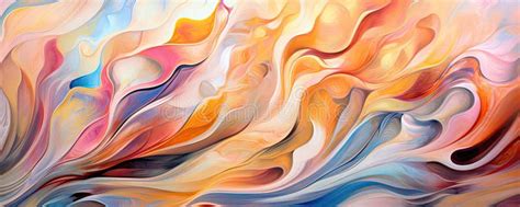 Abstract Energy Flow Dynamic Panorama Capturing The Flow Of Energy In Abstract Form With