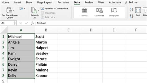 How To Separate Names In Microsoft Excel Easily Myexcelonline
