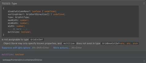 Typescript Extend Gridcoldef For Mui X Data Grid Stack Overflow