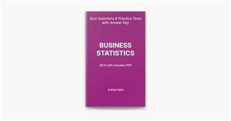 ‎business Statistics Multiple Choice Questions And Answers Mcqs Pdf