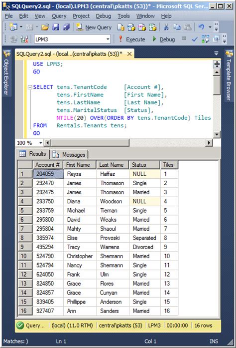 Microsoft Sql Server Lesson 39 Ranking Records Over Partitions
