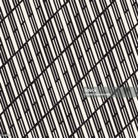 Black And White Irregular Dashed Lines Pattern Modern Abstract Vector