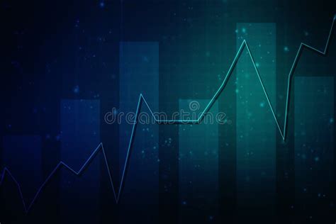 Futuristic Raise Arrow Chart Digital Transformation Abstract Technology