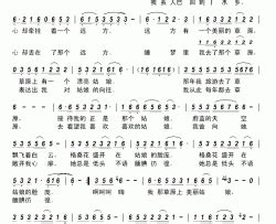 成都简谱 赵雷词 赵雷曲赵雷 看琴谱网