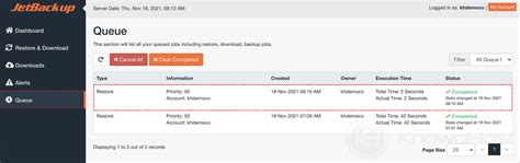 How To Restore Email Account Backup Using Jetbackup 5 Knownhost