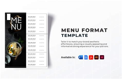 Easter Menu Template In Word Download Easter Menu Template In Word Download