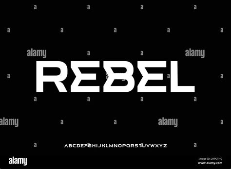 Modern Geometric Decorative Sans Serif Alphabet Display Font Vector Creative Rebel Typography