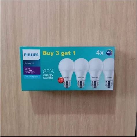 Jual Promo Lampu Philips Led Esential Multipack Isi Wat K Putih Shopee Indonesia
