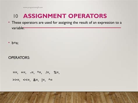 Operators In Computer Programming Presentation Ppt