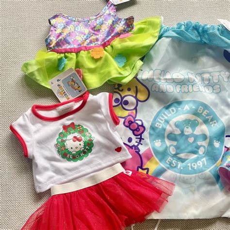 Build A Bear Sanrio Hello Kitty Clothing Bundle Depop