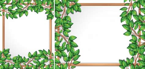 Premium Vector Wooden Tree Branch Frame