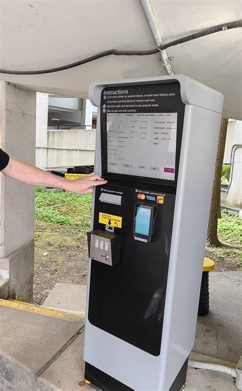 Automatic Parking Pay On Exit Station Parking System Equipment And Parking Exit Payment Stations