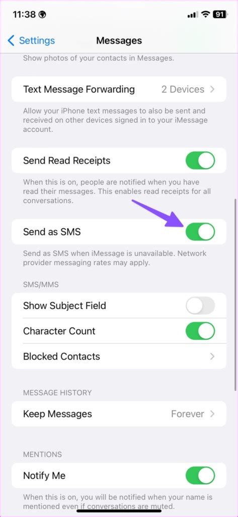 Top 10 Ways To Fix Imessage Sent As Text Message On Iphone Guiding Tech