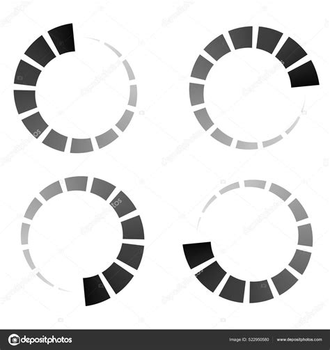 Progress Steps Phases Indicator Preloader Buffer Shape Circle Circular