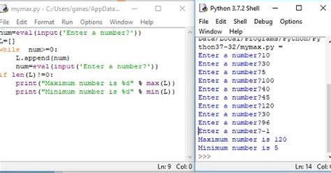 Ict For All Classes Python Program To Find Max Min Number