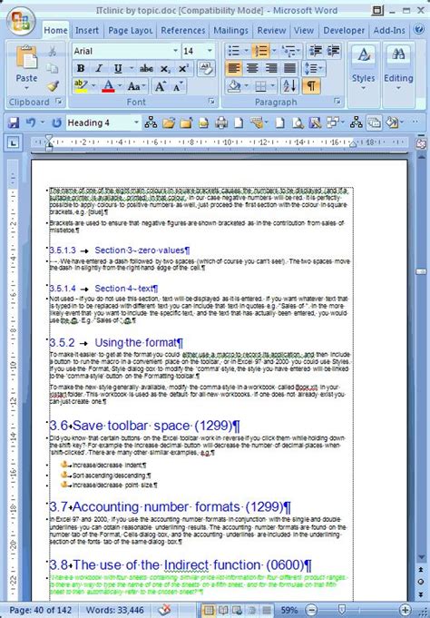 Word And Numbering 2 Outline Numbering Word 2007 Words Outline